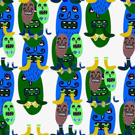 Microbes Seamless Pattern Stock Vector Illustration Of Ameba 77128143