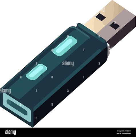 Usb Stick Symbolizes Data Backup And Storage Stock Vector Image And Art