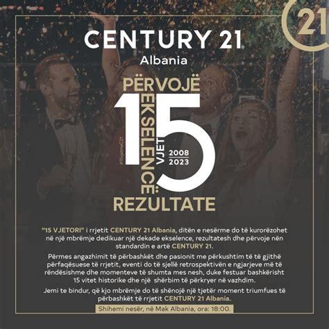 15 Vite Century 21 Albania 🎉🎉🎉 Prof Asoc Dr Edit Bregu