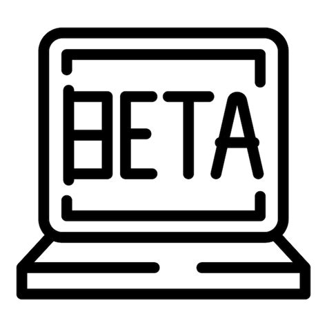 Premium Vector Preview Beta Version Icon Outline Vector Debut Live