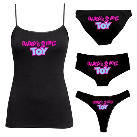 Daddys 3 Hole Toy Daddys Princess Panties Thong Etsy