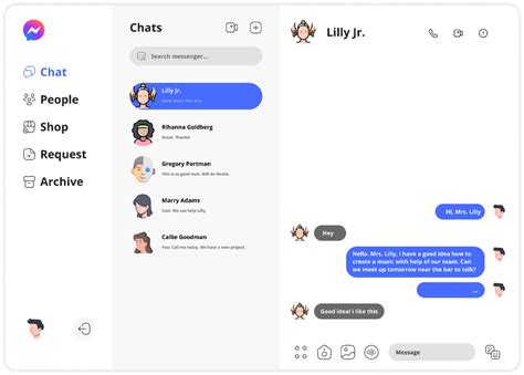 Facebook Messenger Uiux Figma