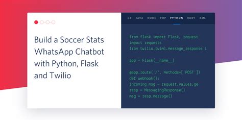 Build A Soccer Stats Whatsapp Chatbot With Python Flask And Twilio Twilio