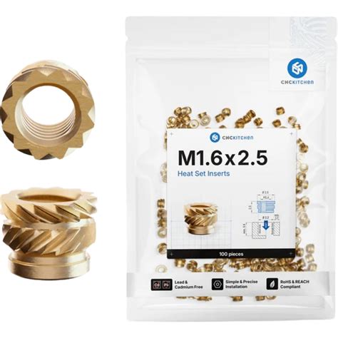 Cnc Kitchen Threaded Insert M1 Standard 3djake Ireland