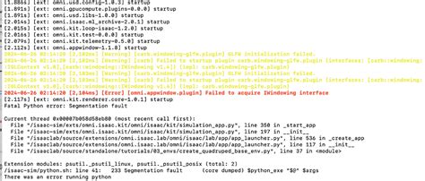 can t run isaac lab on aws [error] [omni appwindow plugin] failed to