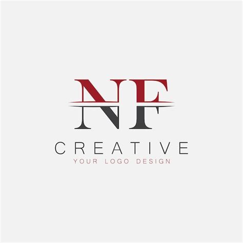 Premium Vector NF Initial Monogram With Letter Creative Logo