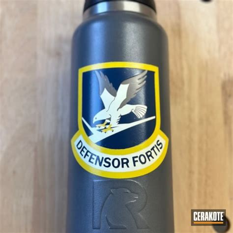 Defensor Fortis Air Force Patch On Rtic Tumbler Cerakote