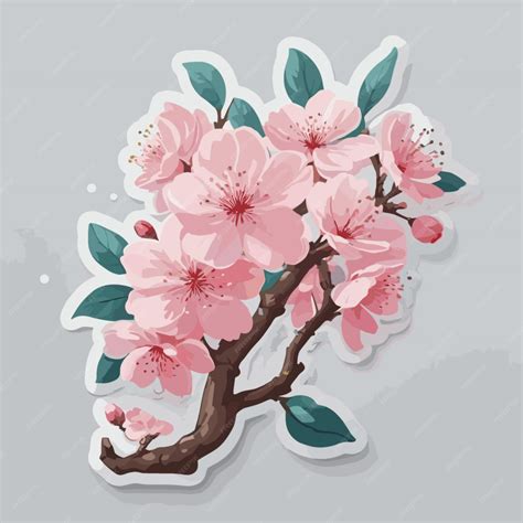 Premium Vector Cherry Blossom Cartoon Vector