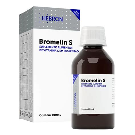 Bromelin S Suplemento Alimentar De Vitamina C Com 100ml Diabetic