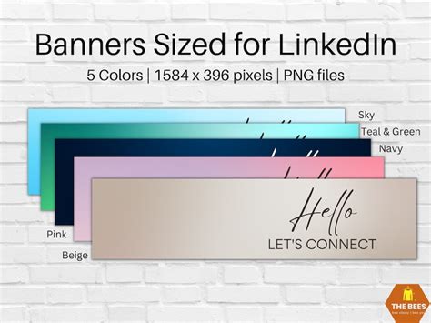Professional Linkedin Gradient Banner Linkedin Profile Background For Personal Branding On