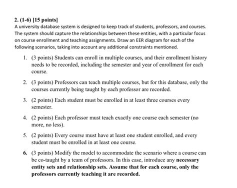 Solved I WANT ER DIAGRAMS FOR THEM Chegg Com