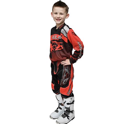 Wulfsport Cub Matrix Motocross Trousers Red Quality Gear