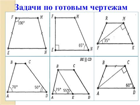 Задания по геометрии 8 класс трапеция