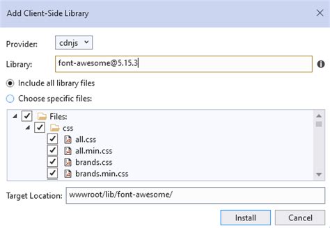 How To Install Or Add Icons In Asp Net Core Mvc Pages Using Font Awesome