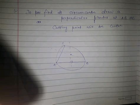 using ruler and compasses only i construct a triangle a b c with