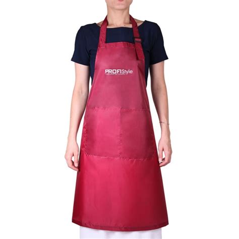 Фартух бордовий з логотипом Profistyle
