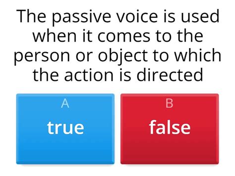 Identify Correct Incorrect Statements Present Passive Quiz