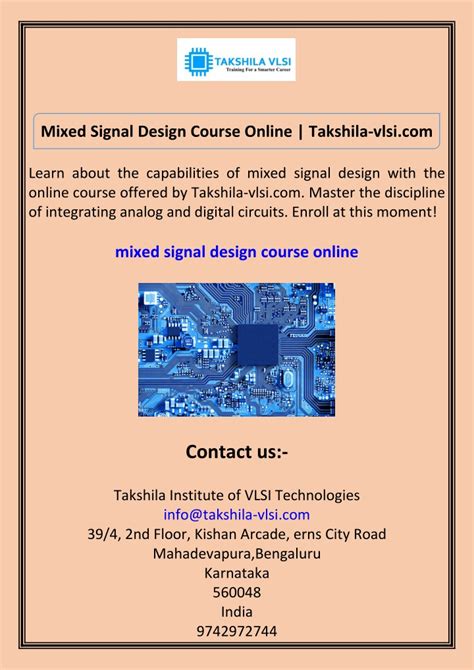 Ppt Mixed Signal Design Course Online Takshila Powerpoint Presentation Id14208005