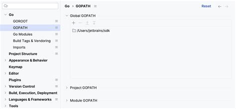 goroot and gopath goland documentation