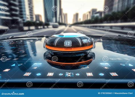 Shot Of The Self Driving Car S Sensors And Cameras Highlighting The Advanced Technology That