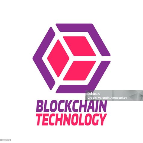 Blockchain 기술벡터 로고 템플릿 개념 그림입니다 추상적인 기하학적 비즈니스 간판입니다 디지털 암호화 통화 창조적인 아이콘입니다 그래픽 디자인 요소입니다 Eps 10