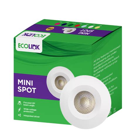 Ecolink Polycarbonate 2w Led Spot Light Mini Spot Light For Display