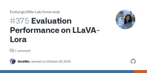 Evaluation Performance On Llava Lora · Issue 375 · Evolvinglmms Lab