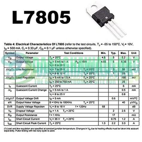 Lm7805 L7805 7805 Linear Voltage Regulator Ic In Pakistan