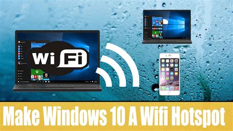 How To Turn Windows Into A Wifi Hotspot No Software Require YouTube
