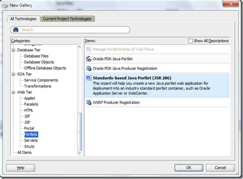 Webcenter Blog Create Jsr 286 Portlet With Oracle Webcenter And Jdeveloper