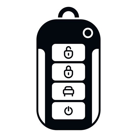 Lock Smart Key Icon Simple Vector Car Remote 17326495 Vector Art At Vecteezy