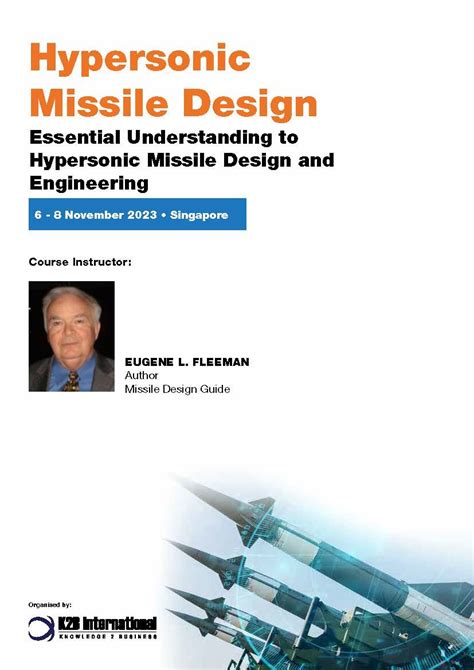 Eugene Fleeman On Linkedin I Have An Upcoming Course On Hypersonic Missile Design See K2b Website…