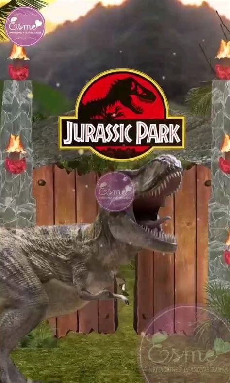 Invitación Jurassic World Invitación Mundo Jurásico Video Invitación