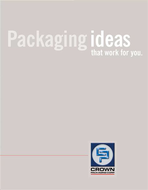Crown Packagingideasbrochure Pdf