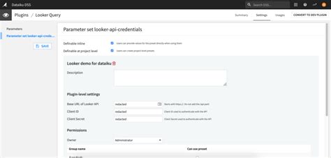 Plugin Looker Query Dataiku