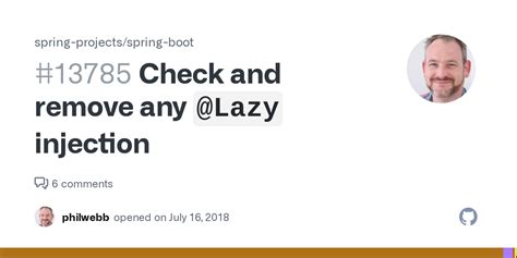 Check And Remove Any `lazy` Injection · Issue 13785 · Spring Projects