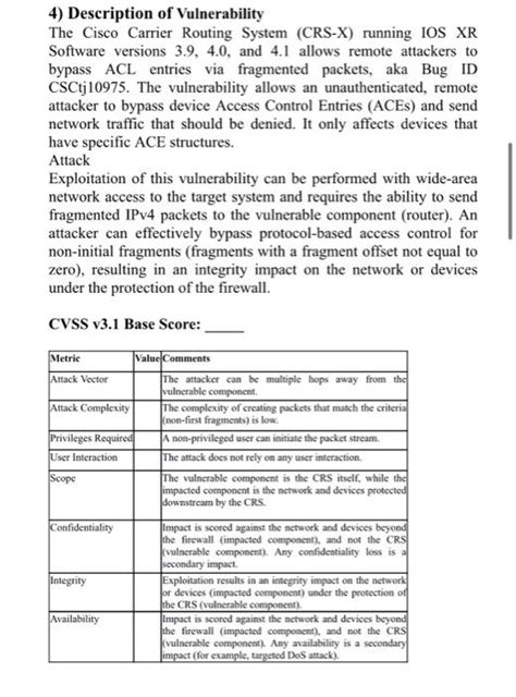 Solved 1 Read The Description Of The Vulnerabilities And