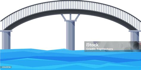 아치형 다리 도시 건축 디자인 요소 교량 건설 플랫 벡터 일러스트 0명에 대한 스톡 벡터 아트 및 기타 이미지 0명 강