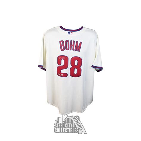 Alec Bohm Autographed Philadelphia Phillies Nike Replica Baseball