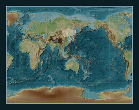 Amur Tectonic Plate Wiki Gall Stereographic Volcanoes And Bou Stock Illustration