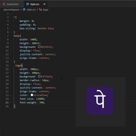 Phone Pay Logo Using Html Css Ytshort Code Shorts Codewithharry