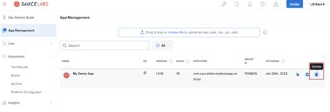 live mobile app testing sauce labs documentation