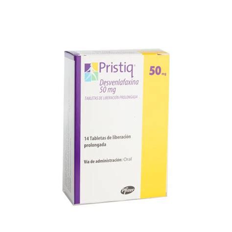 Pristiq Desvenlafaxina 50 Mg Pfizer Caja X 14 Tabletas