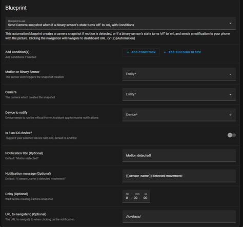 Camera Send And Save Snapshot To Mobile Device When Motion Is Detected With Conditions Now With