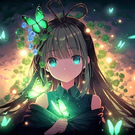 Anime Girl Wallpaper 4k Green Eyes Girly Backgrounds