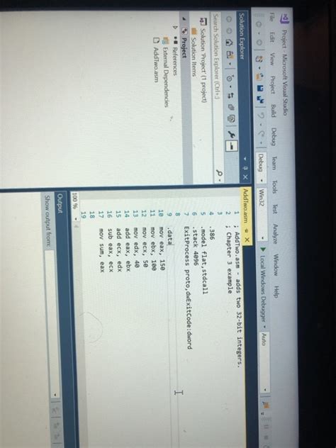 Solved Use Addtwo Program Folder Project32 Vs201x Reference