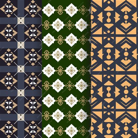 Premium Vector Set Of Seamless Abstract Geometric Patterns