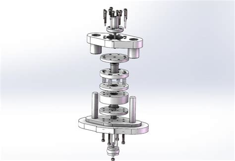 轴承外罩落料拉深复合模（cad图 Sw三维） Solidworks 2015 模型图纸下载 懒石网