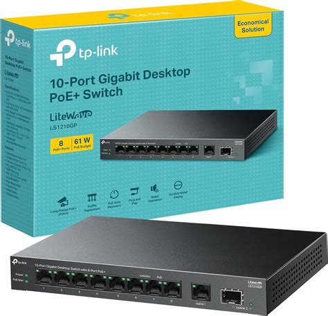 Tp Link Ls1210gp 10 Port Gigabit Desktop With 8 Port Poe Switch 1x Gigabit Sfp Port Network Tp Link Ls1210gp 10 Port Gigabit Desktop With 8 Port Poe Switch 1x Gigabit Sfp Port Network