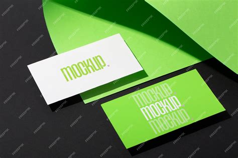 Premium Psd Cyber Lime Stationery Mockup
